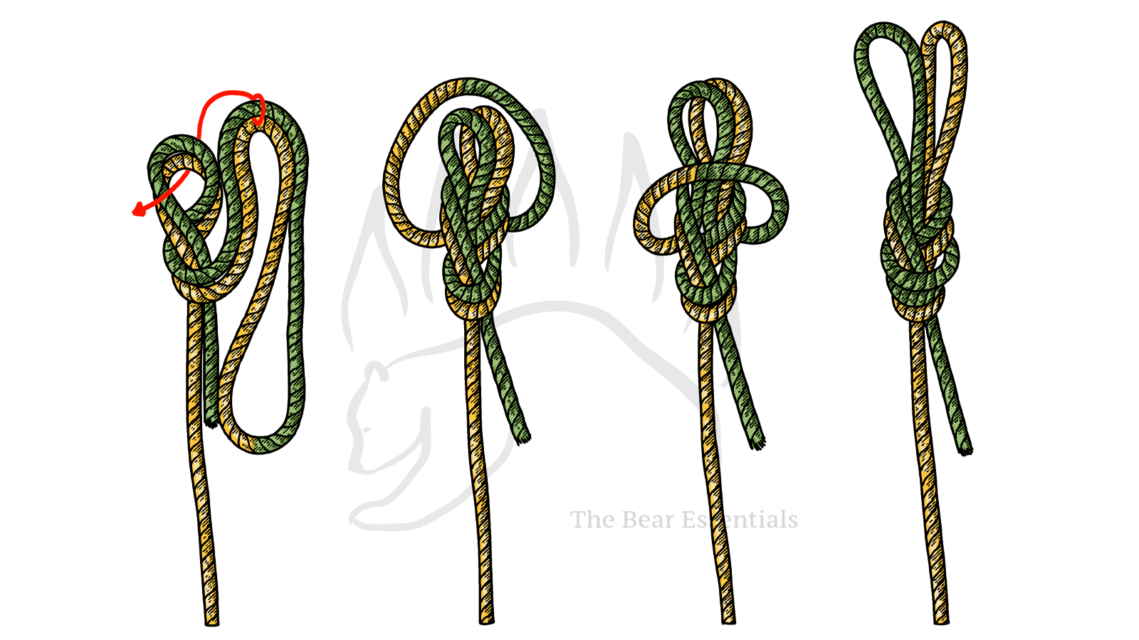 How to Tie the Double Figure Eight Loop – The Bear Essentials Outdoors Co.