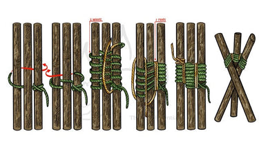 How To Tie a Tripod Lashing – The Bear Essentials Outdoors Co.