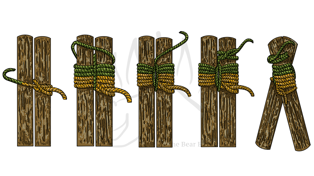 How To Tie the Shear Lashing – The Bear Essentials Outdoors Co.