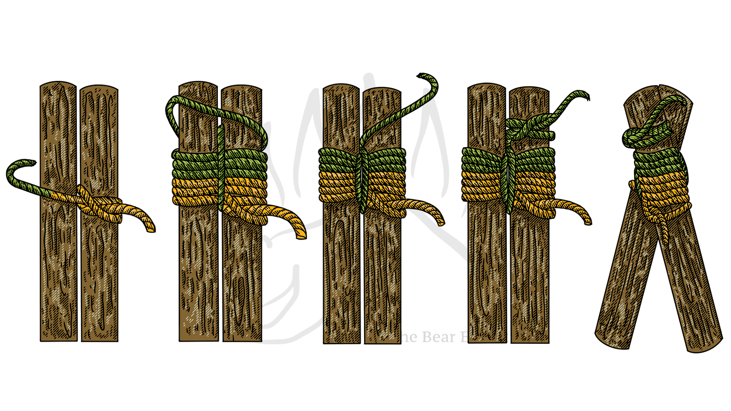 How To Tie the Shear Lashing – The Bear Essentials Outdoors Co.
