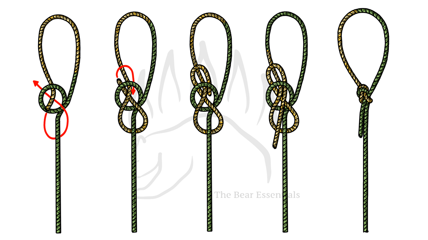 How to Tie the Bowline with Yosemite Finish – The Bear Essentials ...