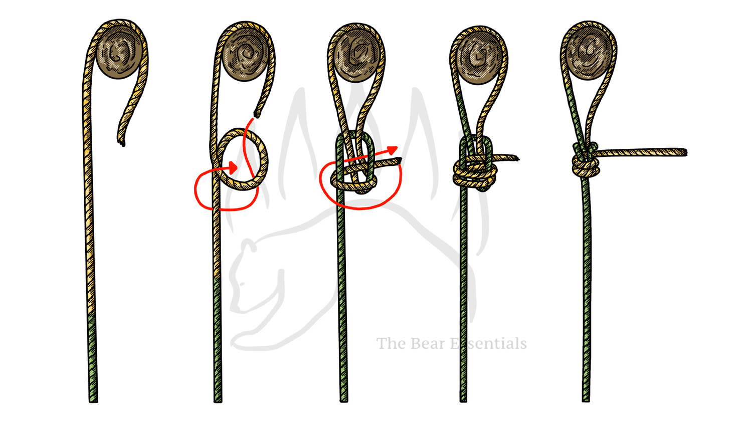 How to Tie The Double Dragon Loop Knot (Rope End Method) – The Bear ...