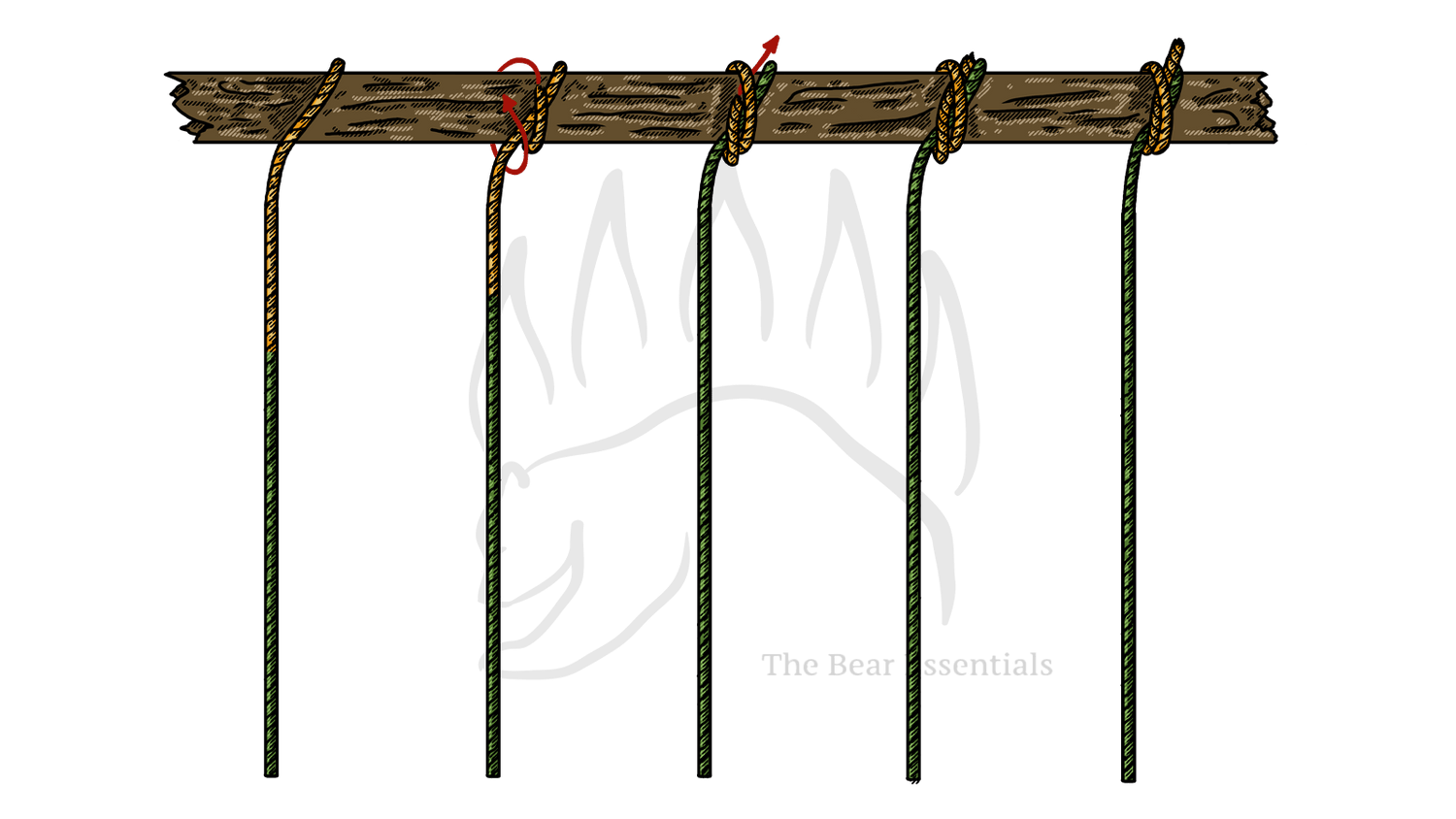 How to Tie The Strangle Knot – The Bear Essentials Outdoors Co.