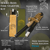 Ferro Rod & Tungsten Striker Kit – The Bear Essentials Outdoors Co.