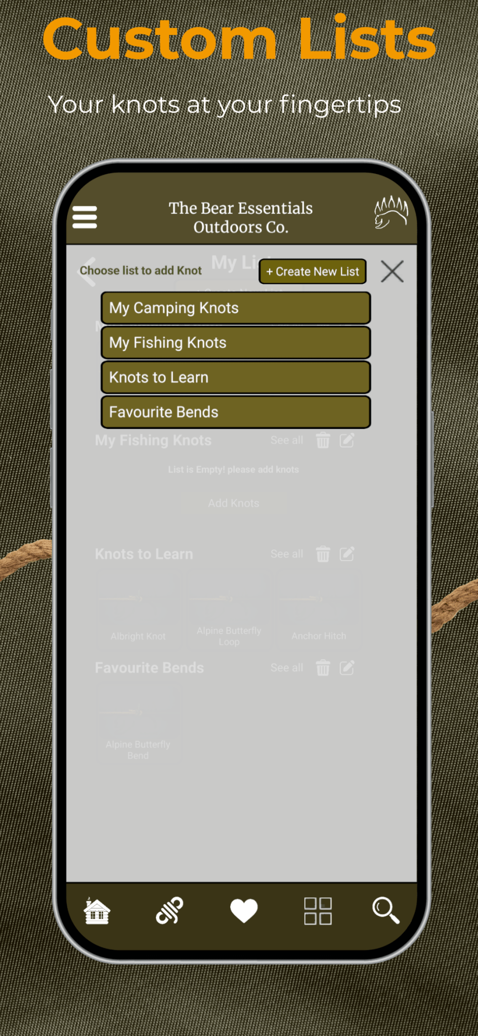 KNOT IQ - 3D & Offline Knot Tying App – The Bear Essentials Outdoors Co.